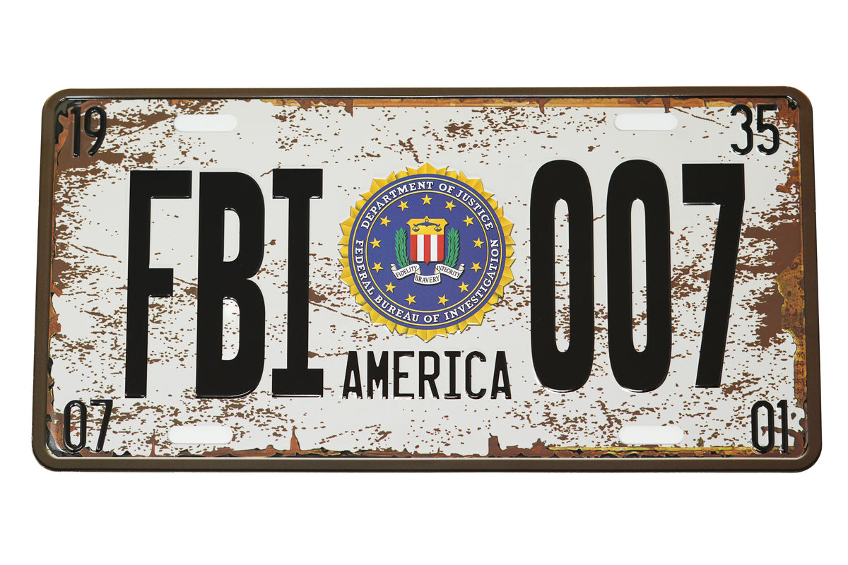 FBI Washington DC License Plate (2 styles) – I Love DC Gifts