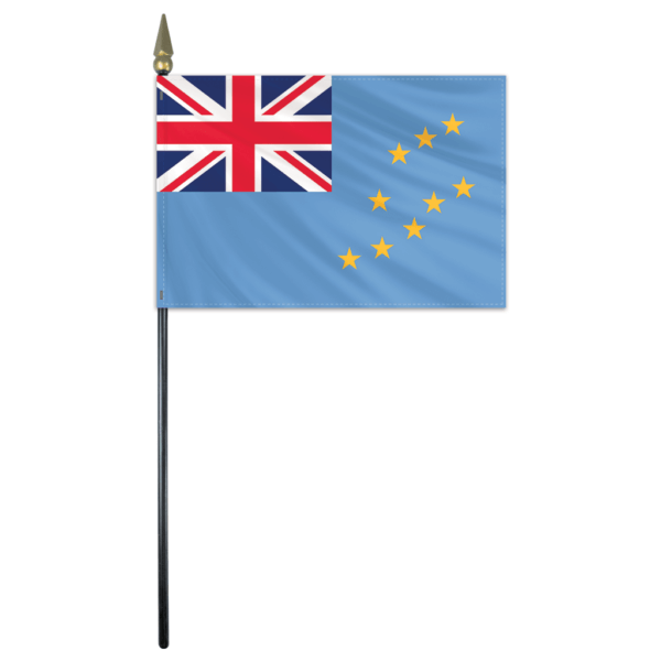 Tuvalu Flag - 4x6in Stick Flag – I Love DC Gifts